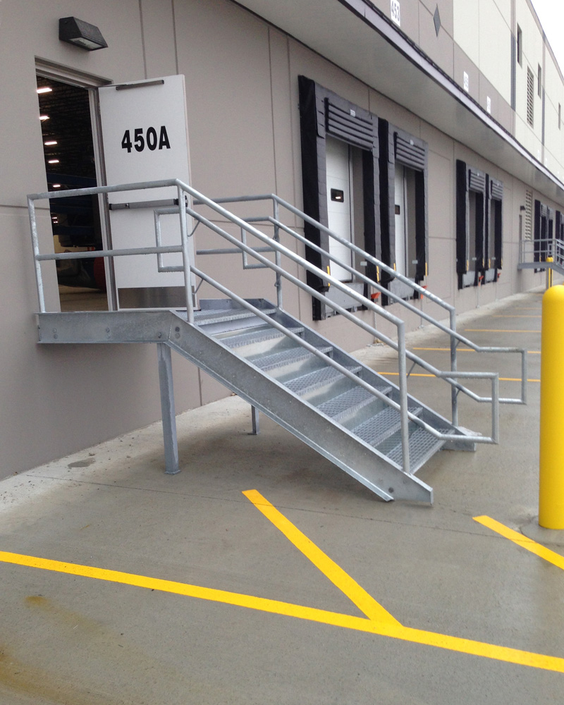 Exterior Loading Dock Stair – Smart Space Mezzanines & Staircases